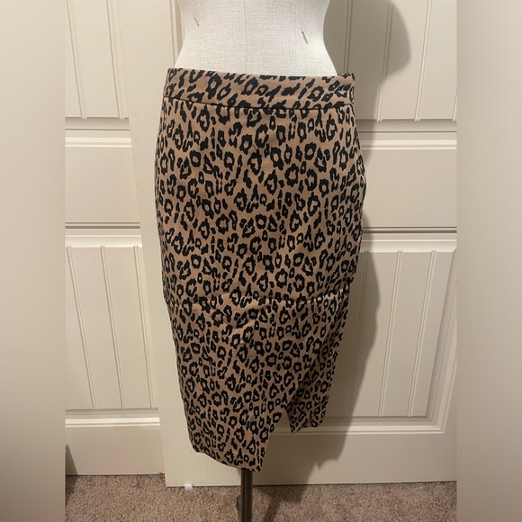 Banana Republic | Skirts | Banana Republic Leopard Print Midi Skirt ...